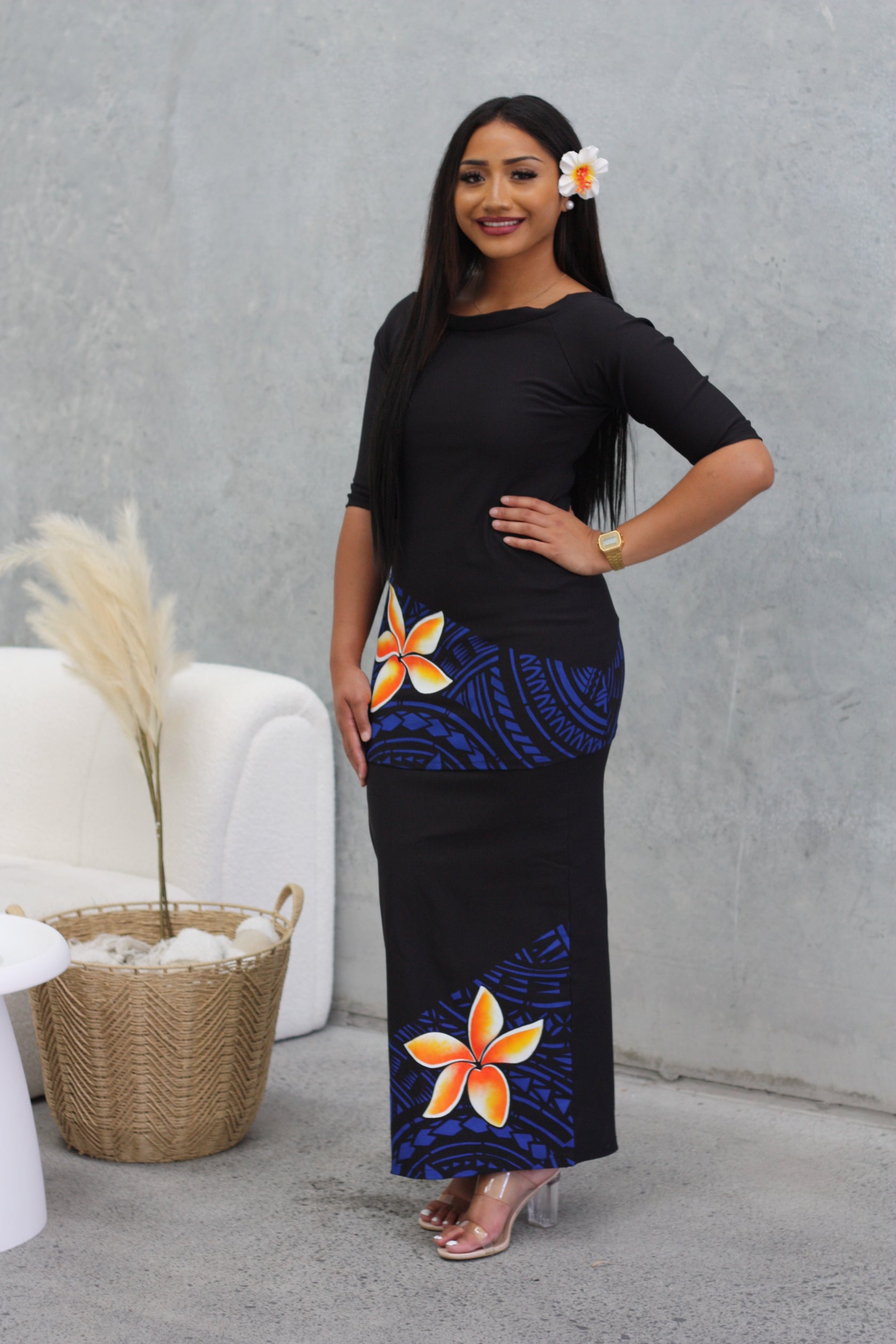 Cece's Moana Black Puletasi – Pacific Way Gift Shop