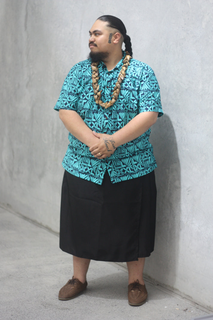 Kalavata Men's Blue Elei Shirt FB1718 – Pacific Way Gift Shop